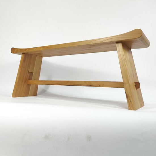 Houten Bankje Pagoda Groot - Massief Hout - Handgemaakt | bol