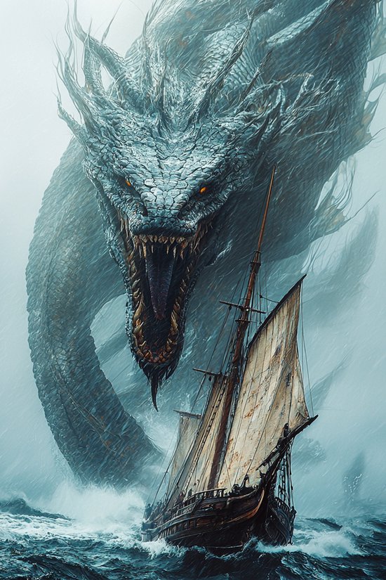 Zee Poster | Slang Poster | Schip Poster | Mythisch Poster | Fantasie ...