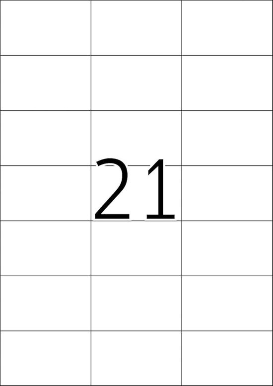 A4 Stickervellen Geschikt voor pakketten en brieven | 70 x 42.3 mm ...