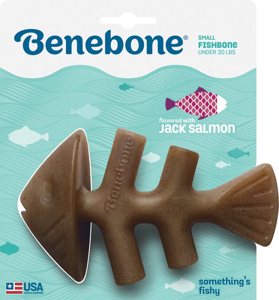 Benebone Fishbone Zalm Medium | bol