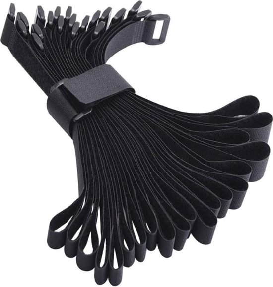 20 Pcs Nylon Wire Organiser Fastening Strap Cable Wrapping Closure Ear ...