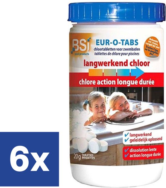 BSI Mini Chloortabletten voor zwembaden - 6 x 1 kg | bol