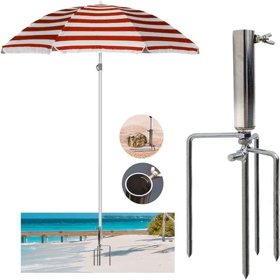 Parasolvoet Strand Grondpen - Gazondoorn - Afneembaar - Tuinparasol ...