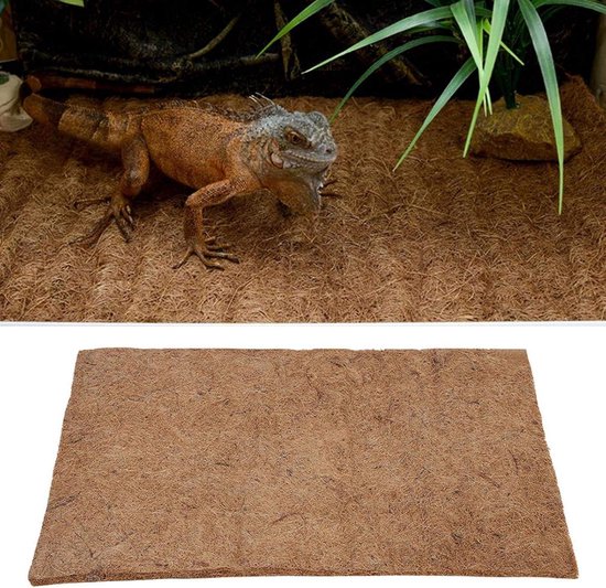 Plantaardige Vezel Reptiel Vloermat - Kokos - Hagedis Terrarium Kooi ...