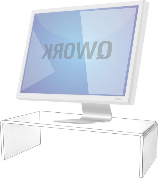 Monitorstandaard - Acryl Schermverhoger - Acryl Planken - 40 x 20 x 10 ...