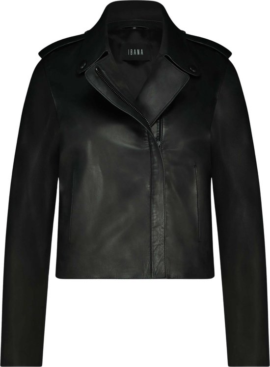 Ibana - Jas Zwart Ibana Leren Jas Zwart Janey | bol
