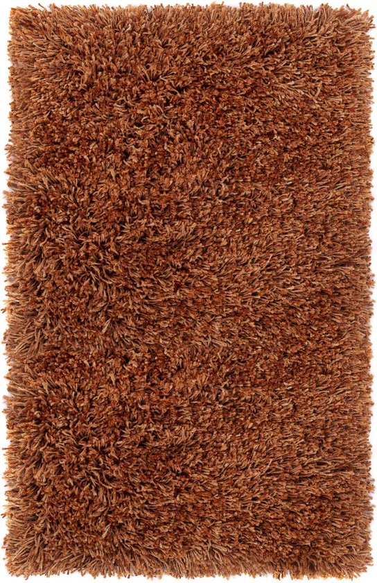 Premium badmat hoogpolig Karlijn cognac bruin - 70x120 - superzacht en ...