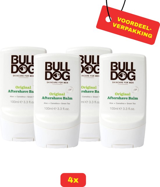 4x Bulldog Original Aftershave Balm - 4x 100ml - Voordeelverpakking! | bol