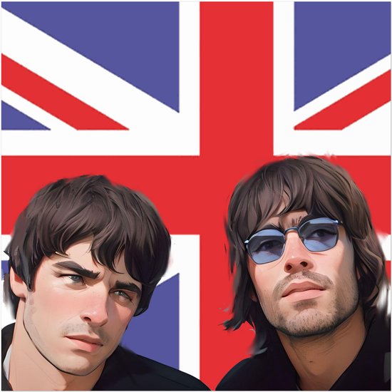 Oasis Britpop band poster | Liam Gallagher posters | 50 x 50 cm ...