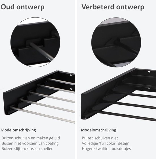 Equivera Wanddroogrek - Wasrek - Droogrek - Wanddroogrek Inklapbaar ...