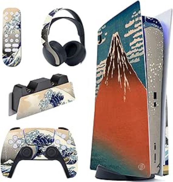 Equivera Geschikt Voor PS5 Sticker - PS5 Skins Voor PS5 Disk Edition ...