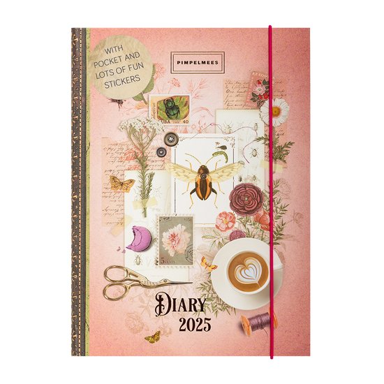 Pimpelmees diary A5 2025 Wonderland Beetlebee Peach | bol