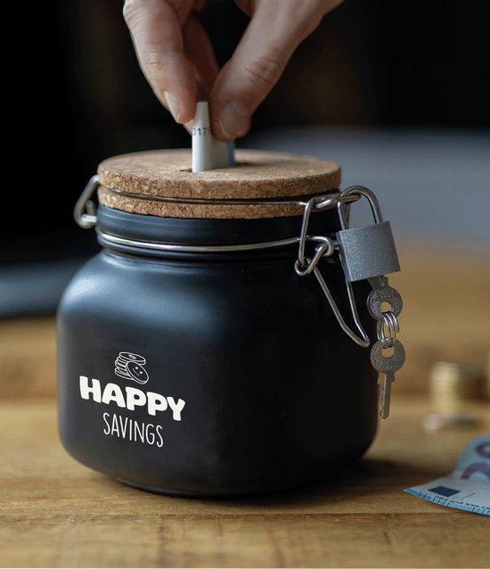 Luxe Spaarpot - Happy savings | bol