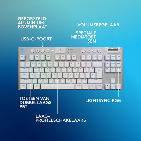 Logitech G915 X Lightspeed TKL - Draadloos Gaming Toetsenbord - Qwerty ...