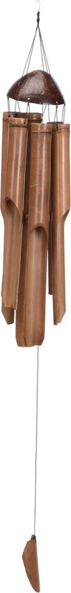 Bamboe windorgel - met koordstopper - 54 cm - windgong - windmobiel ...