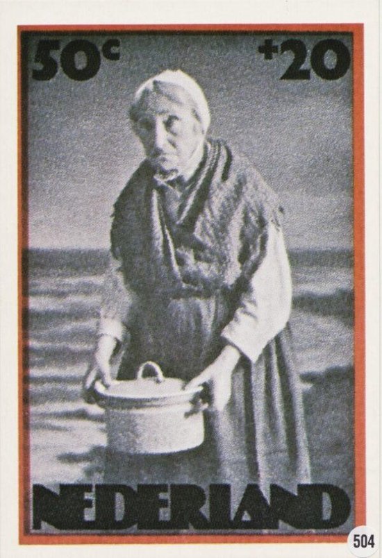 Briefkaart met afbeelding Kniertje postzegel | bol