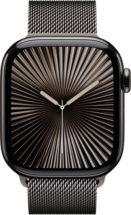 Apple Watch Series 10 - Slate Titanium Case - Milanese band - 46mm | bol