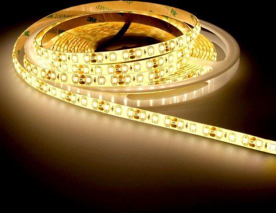 LED strip - 5 Meter - 12V - Buiten - IP65 - Warm Licht - 3000K - 120 ...