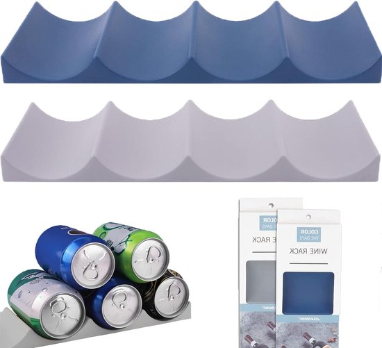 Wijnrek Europese stijl Flessenhouder-Koelkast Antislip Plastic ...