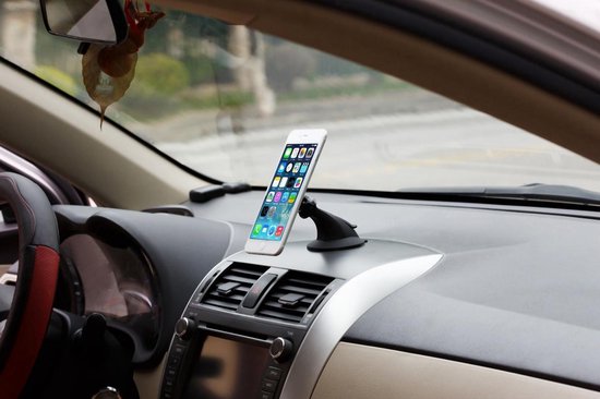 Auto houder voor smartphone - magnetisch met zuignap voor ruit of ...