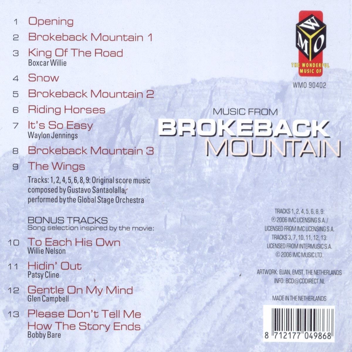 Music from Brokeback Mountain, Global Stage Orchestra | CD (album ...
