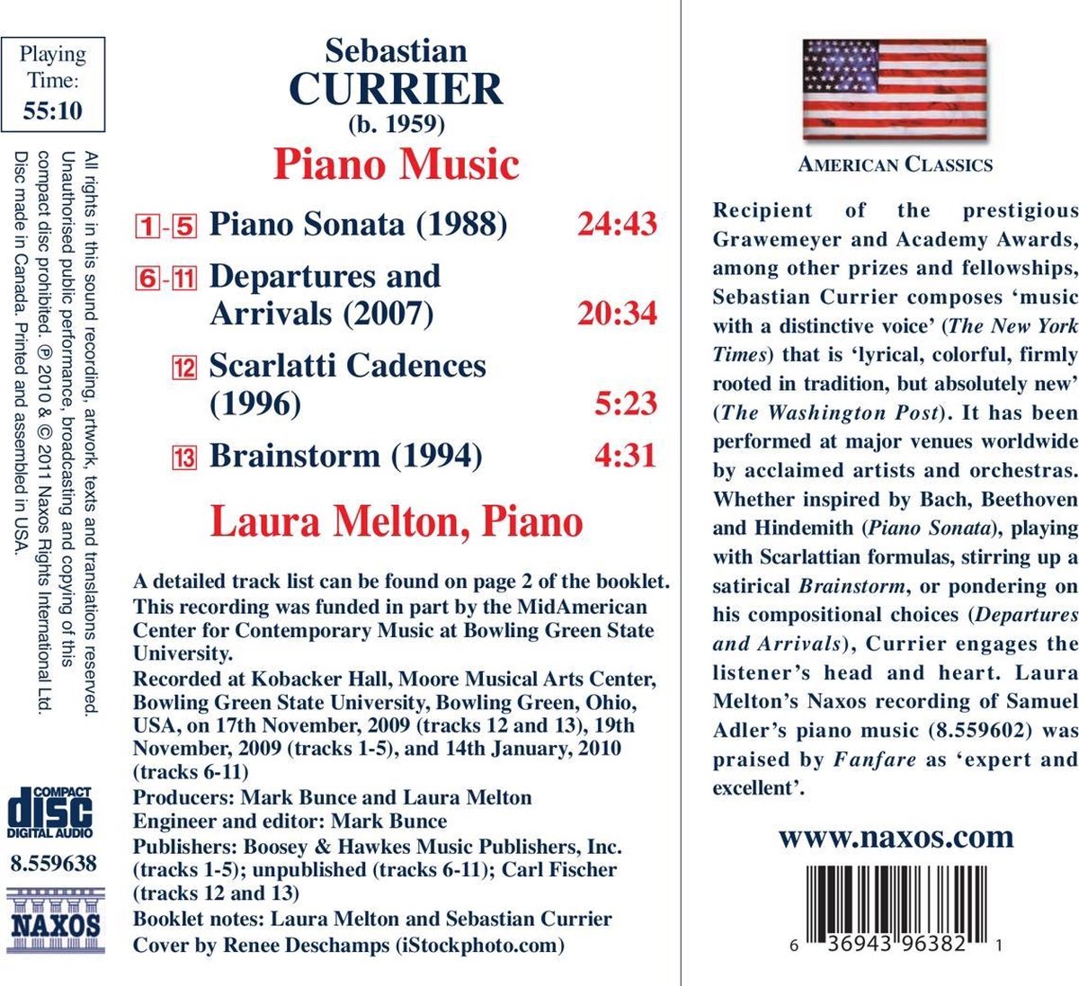 Currier: Piano Music, Laura Melton | CD (album) | Muziek | bol.com