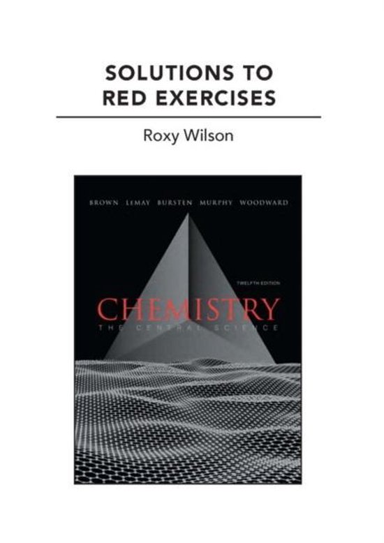 Solutions to Red Exercises for Chemistry | 9780321705488 | Theodore ...