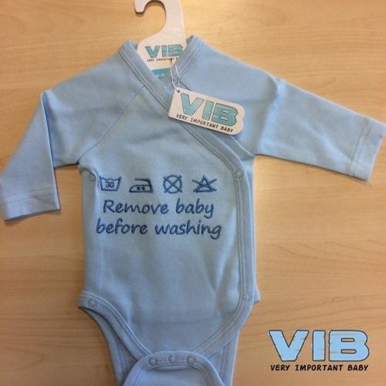 VIB® - Rompertje (overslag) Luxe Katoen - Remove Baby before washing ...