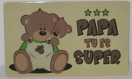 Kwikki broodplankje - Papa tu es super | bol.com