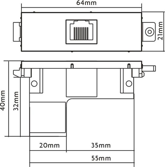 VISION Techconnect Modular AV Faceplate - LIFETIME WARRANTY - RJ45 ...