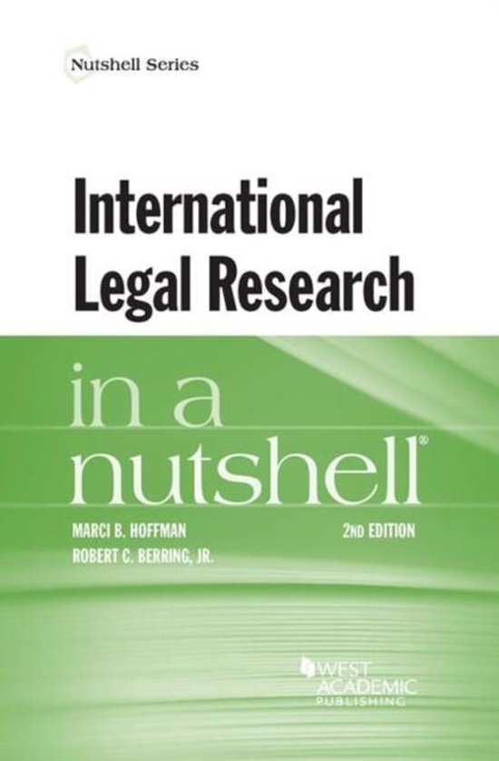 Nutshell Series- International Legal Research in a Nutshell ...