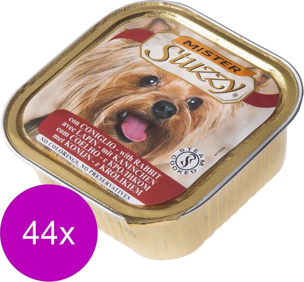 Mister Stuzzy Dog Paté 150 g - Hondenvoer - 44 x Konijn | bol