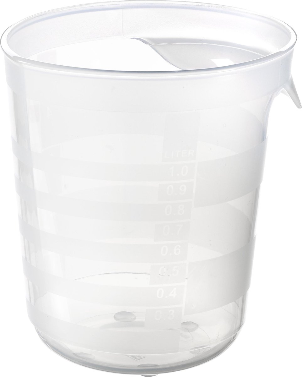 Essentials Maatbeker 1L - beker 1000ml - plastic - handige tuit voor te ...