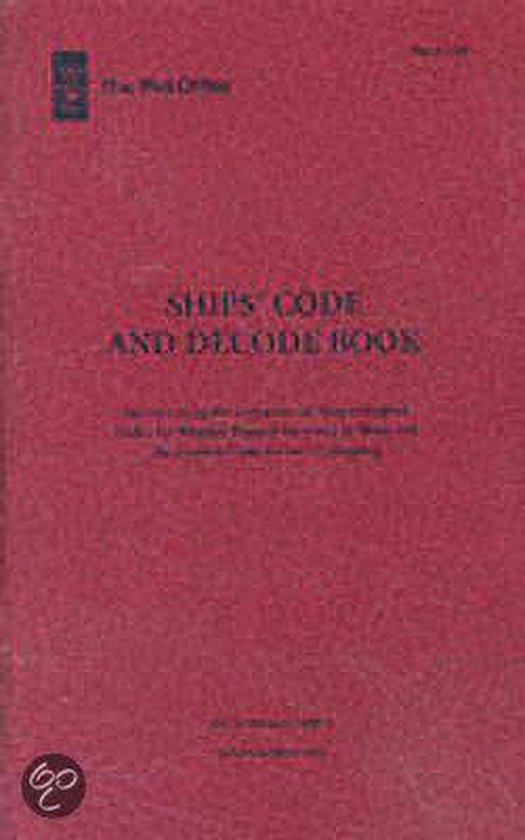 Ships' Code And Decode Book, Meteorological Office | 9780114003685 ...