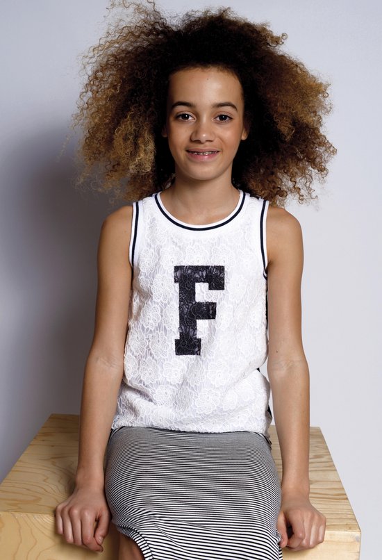 Flo Meisjes Top - white - Maat 104 | bol.com