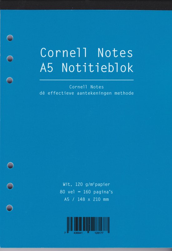 Aanvulling / Navulling A5 Cornell Notes Notitiepapier voor Planners ...