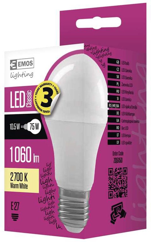 Emos Led Classic 10.5w E27 | bol.com