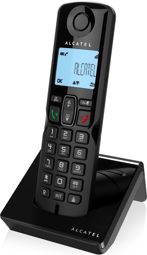 Alcatel S250 draadloze Dect huistelefoon voor vaste lijn | Verlicht ...