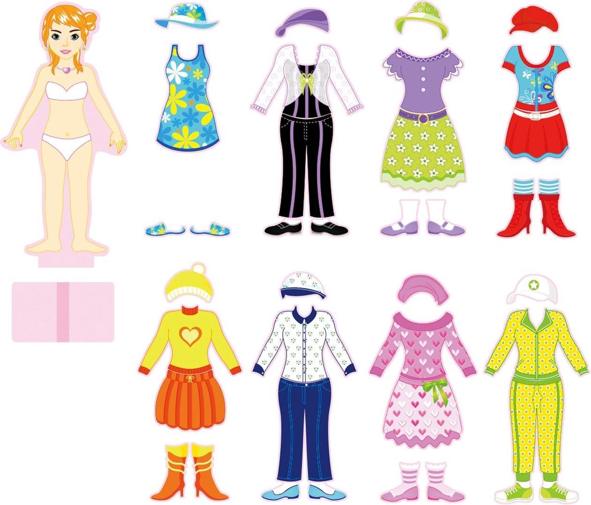 Viga Toys Houten Aankleedpop 39-delig | bol.com