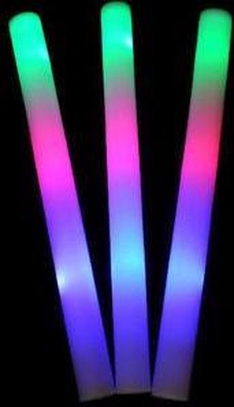 LED Foam Partystaaf Multi Color Party Sticks 288 Stuks | bol.com