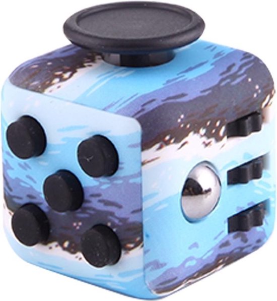 Blue Ocean patroon Fidget Cube Relieves Stress en Anxiety Attention Toy ...