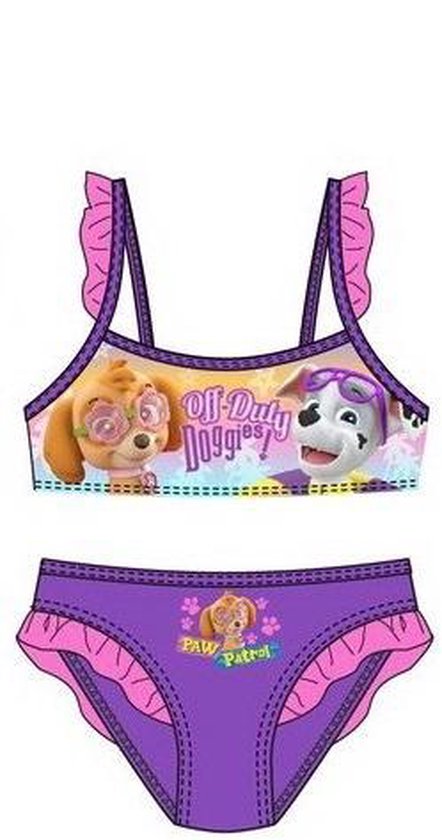 Paw Patrol Met Skye Bikini 116 Cm Paars