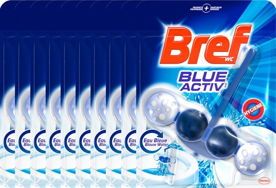 Bref Blue Active Hygiëne - 10 x 50 gr - WC Blok - Voordeelverpakking ...