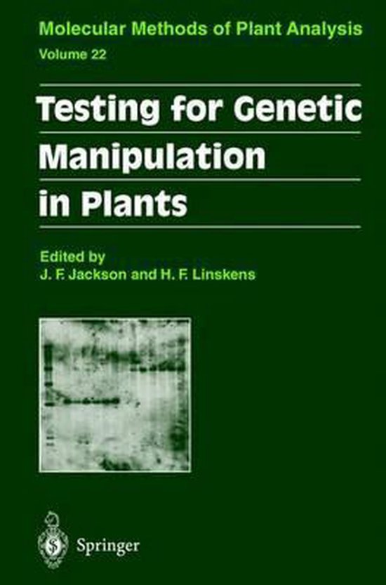 Testing for Genetic Manipulation in Plants | 9783642077302 | Boeken ...