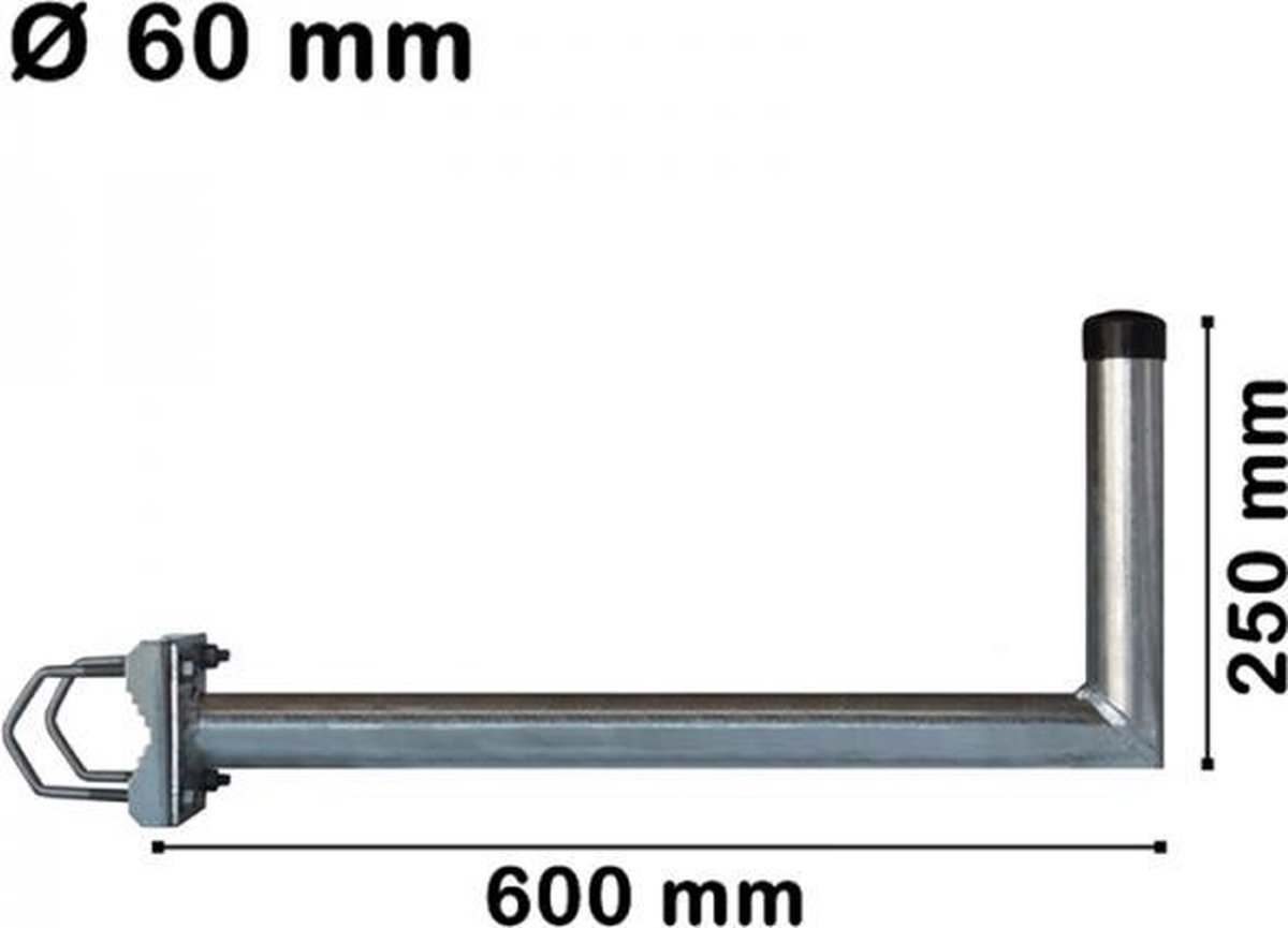 WS-161 | Balkon bevestiging beugel | Satelliet | Antenne | Wifi | 60 CM ...