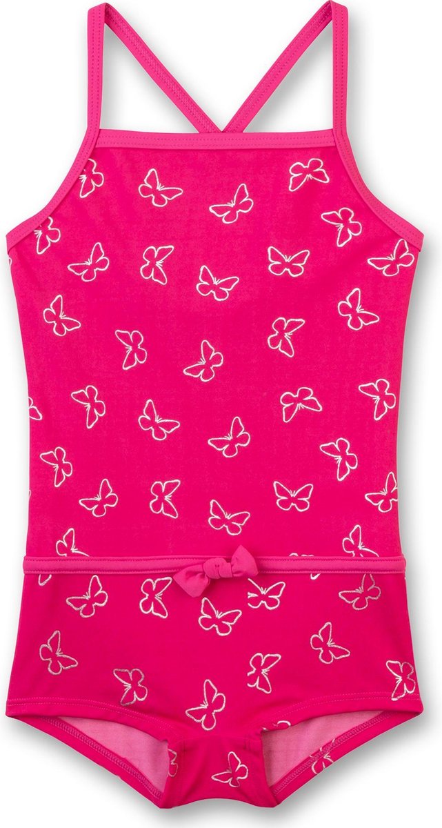 Sanetta Meisjes Badpak kind - Roze - Maat 86 | bol.com
