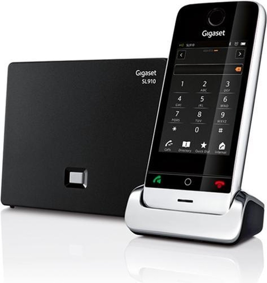 Gigaset SL910 - Single DECT telefoon met touchscreen - Aluminium | bol