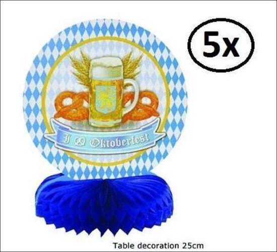 5x Tafel decoratie Bierfeest - oktoberfest bier party apres ski ...
