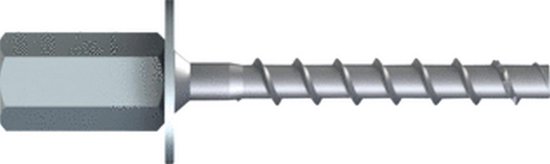 TOGE schroefanker, staal, el verz, bus M 8 en M10, zeskant 13mm | bol