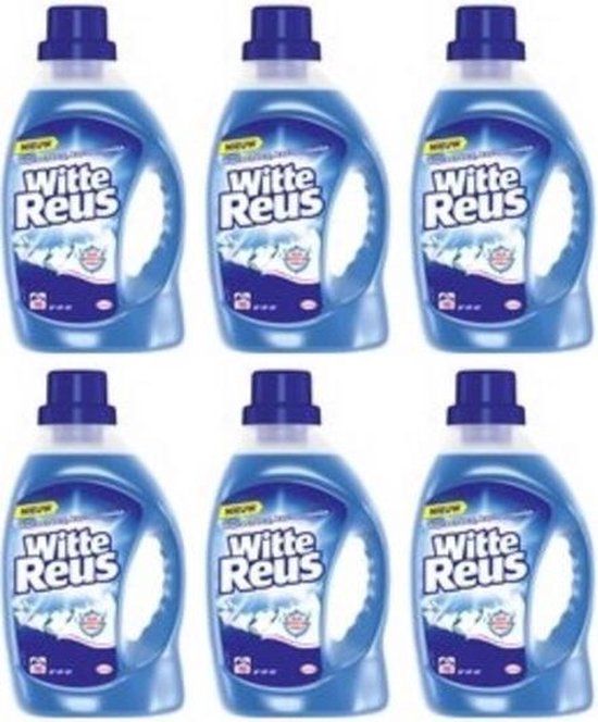 Witte Reus Gel - 120 wasbeurten - Vloeibaar Wasmiddel - (Multipak 6x 20 ...